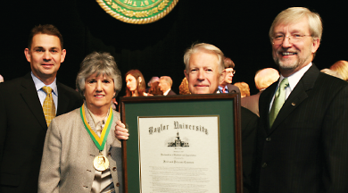 Camerons Honored | Baylor Magazine | Baylor University